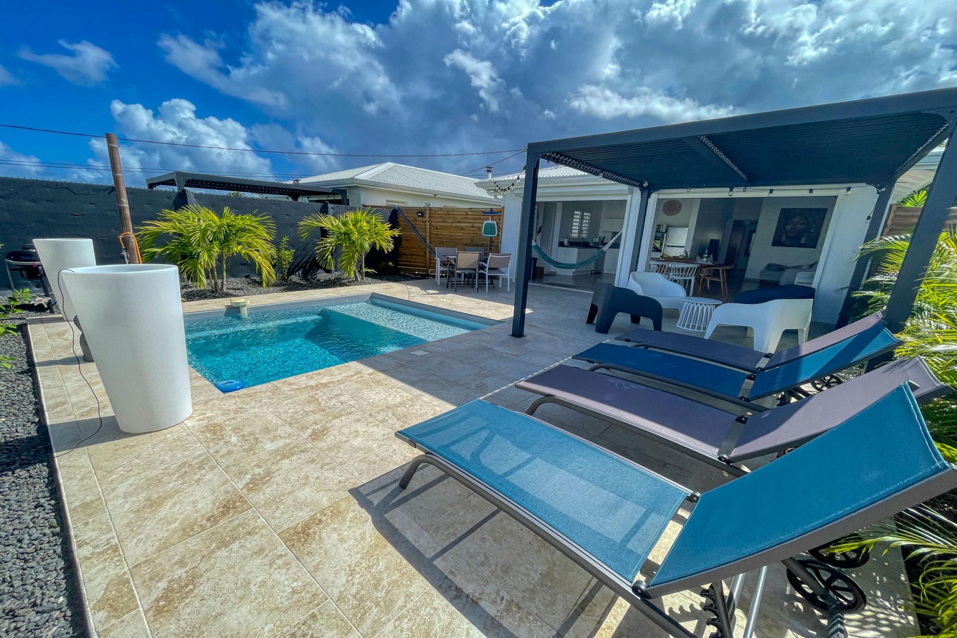 Location villa 2 chambres avec piscine Saint François Guadeloupe