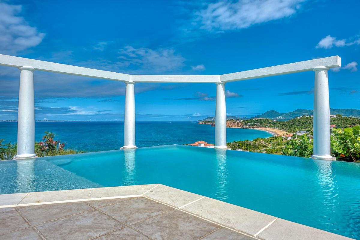 Location villa Nid d'Amour Terres Basses – Vue mer, 4 pers.