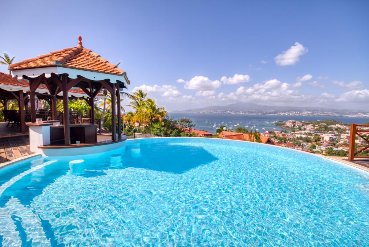 Location villa martinique aux trois ilets avec piscine et vue mer