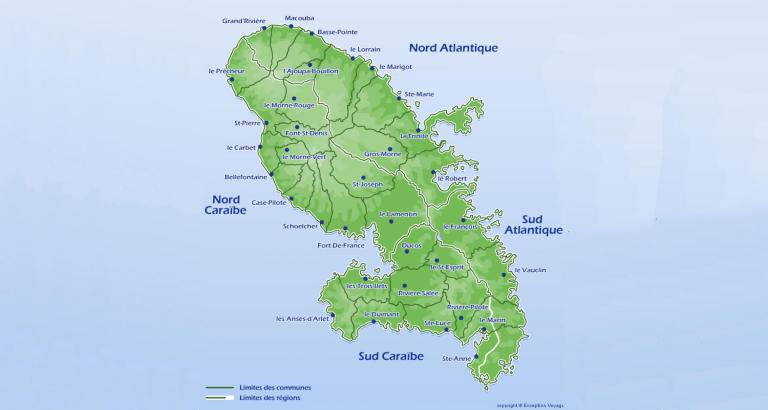 La Géographie et les paysages de la Martinique